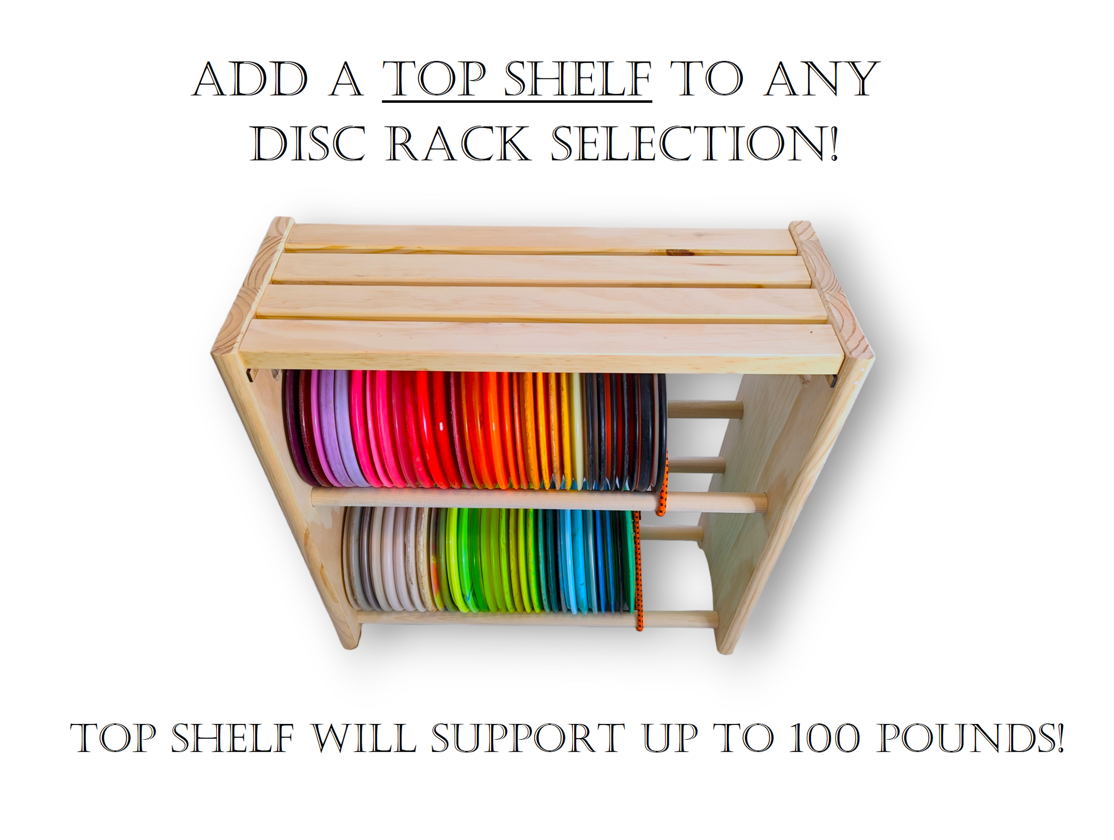 Customizable Disc Golf Storage Rack | 15-250 Discs | Free Laser Engrav ...